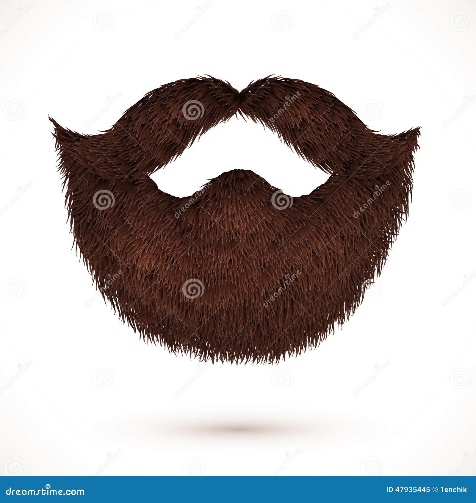 Brown Beard Realistic Vector Stock Illustrations – 208 Brown Beard ...