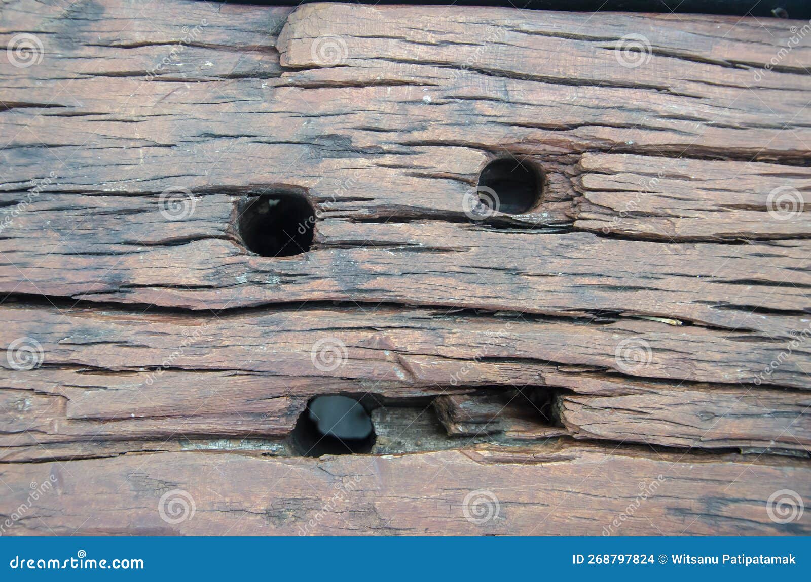Brown Natural Wood Grain Surface Like a Smiling Human Face Stock Photo ...