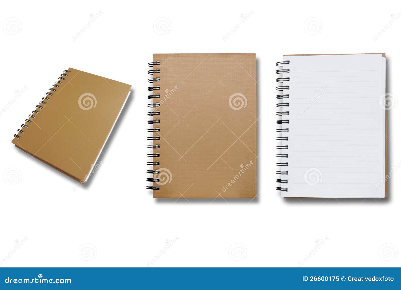 Brown note book collection stock image. Image of note - 26600175
