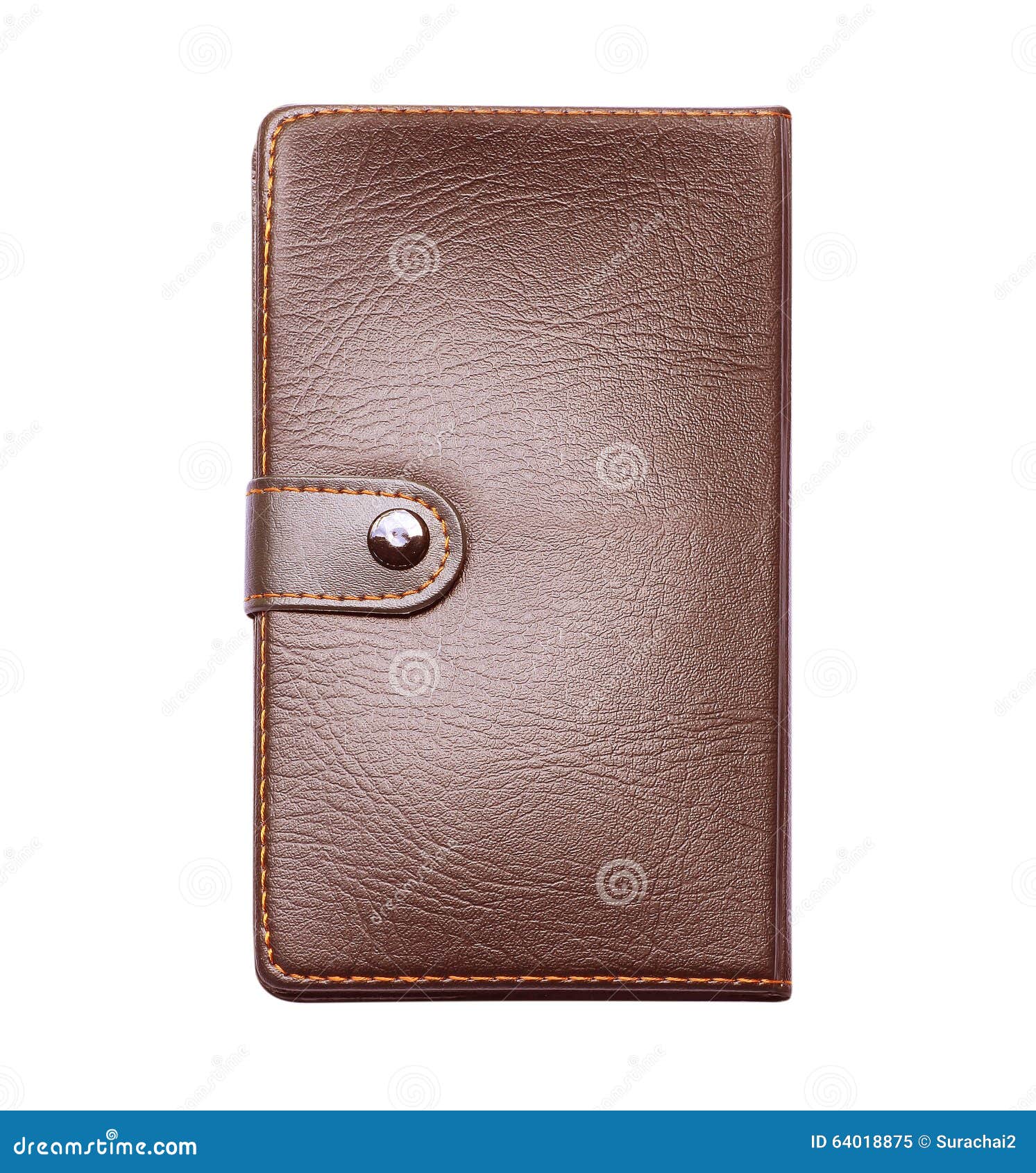 Brown notebook on white stock image. Image of board, note - 64018875