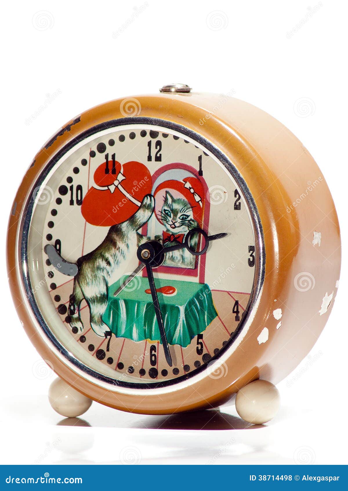 Brown Old Clock stock photo. Image of number, concept - 38714498