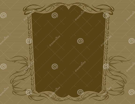 Brown Old Fashioned Frame Back Stock Vector - Illustration of brown ...