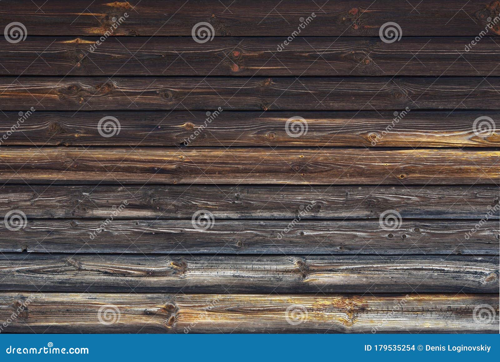 Brown Old Log Wall. Wooden Decrepit Texture Stock Photo - Image of ...