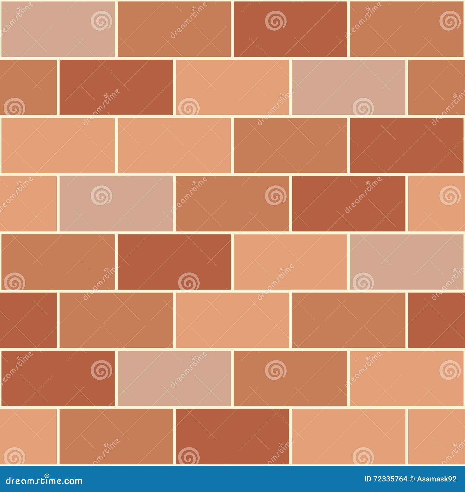 Orange Brick Wall Texture Seamless Pattern, Abstract Background, Orange ...