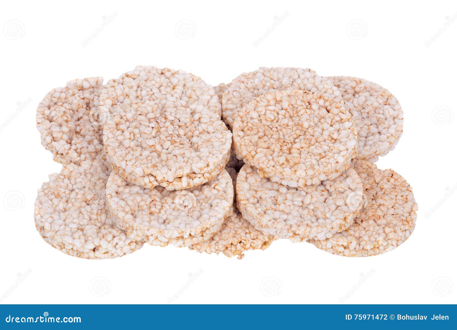 Brown organic rice cakes stock photo. Image of gluten - 75971472