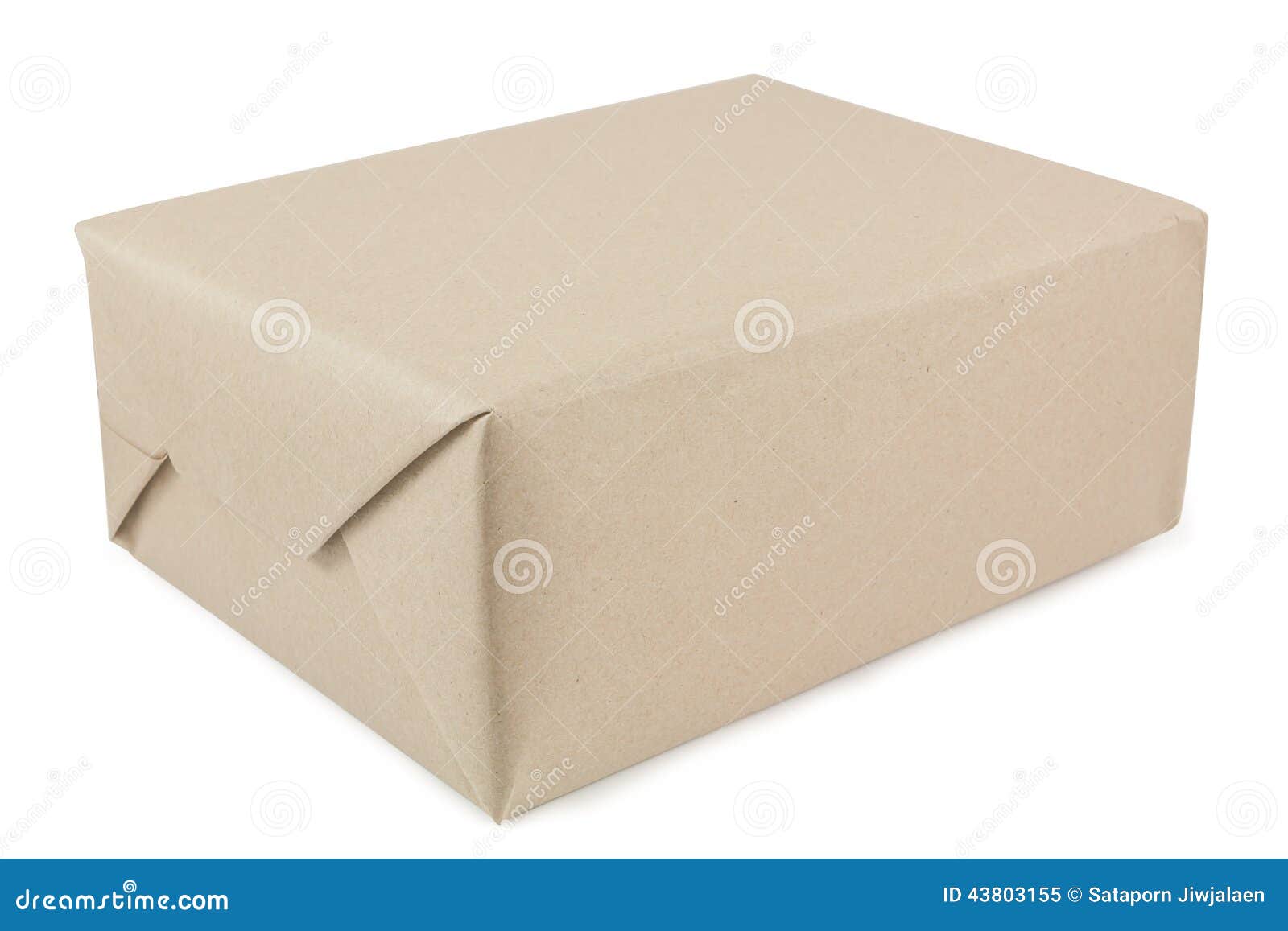 Brown package carton stock image. Image of kraft, isolated - 43803155