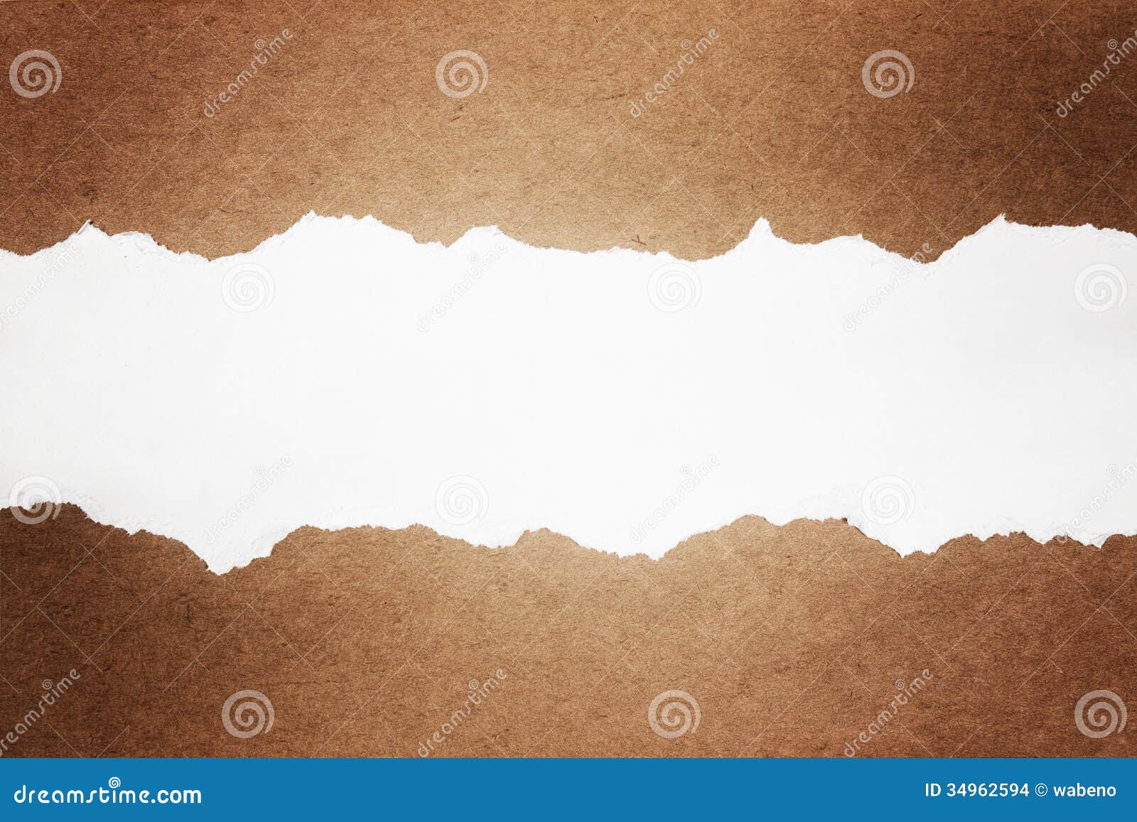 Brown package paper torn stock photo. Image of hole, empty - 34962594