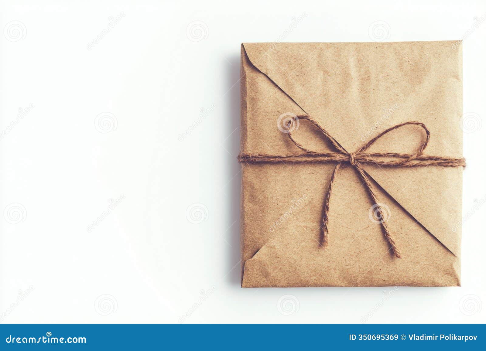 A Brown Package Wrapped in Brown Paper with a Brown String, Ideal for ...