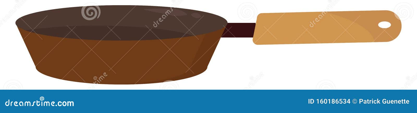 Brown Pan, Illustration, Vector Stock Vector - Illustration of cooker ...