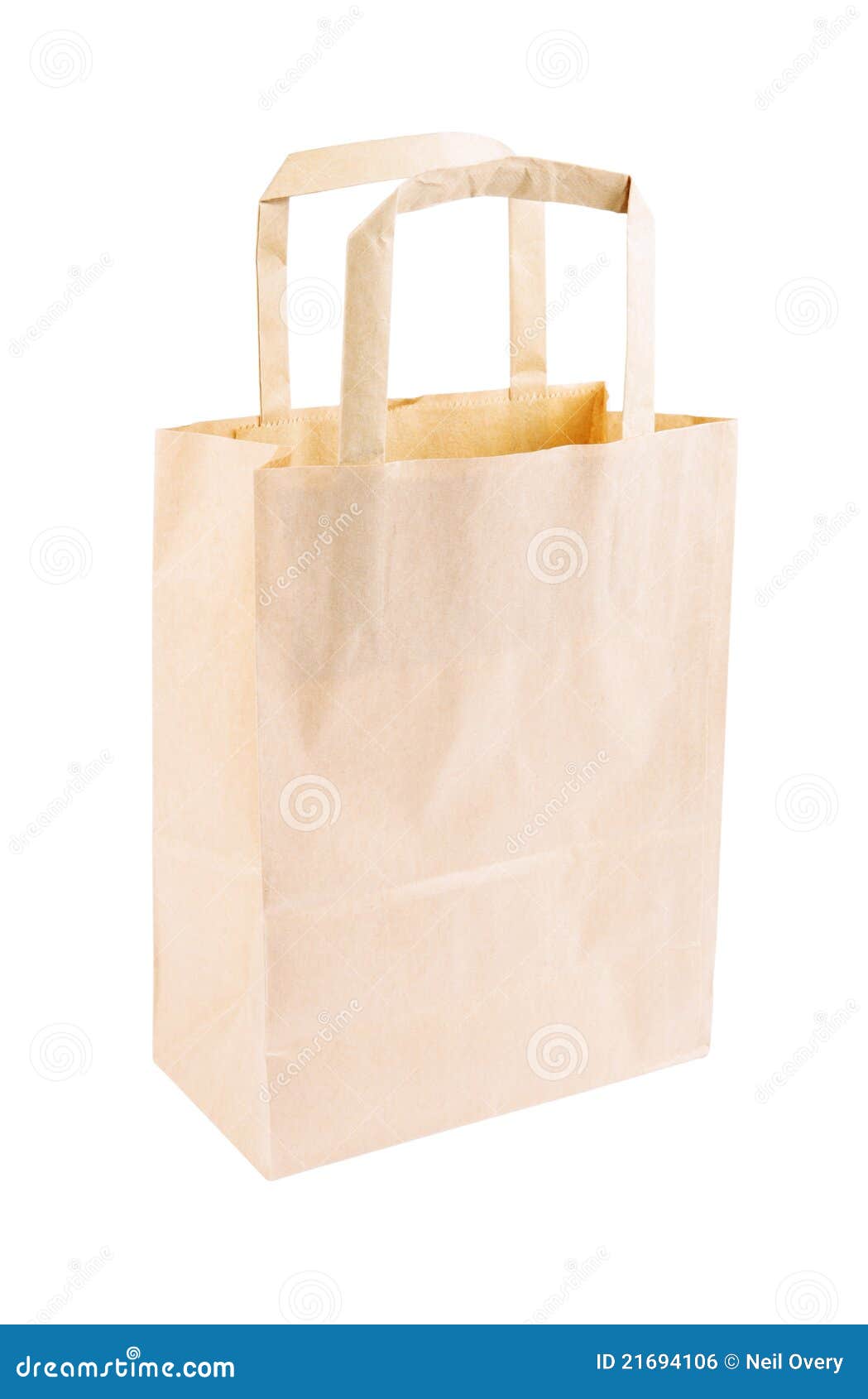 Brown Paper Bag Cutout stock photo. Image of brown, paper - 21694106