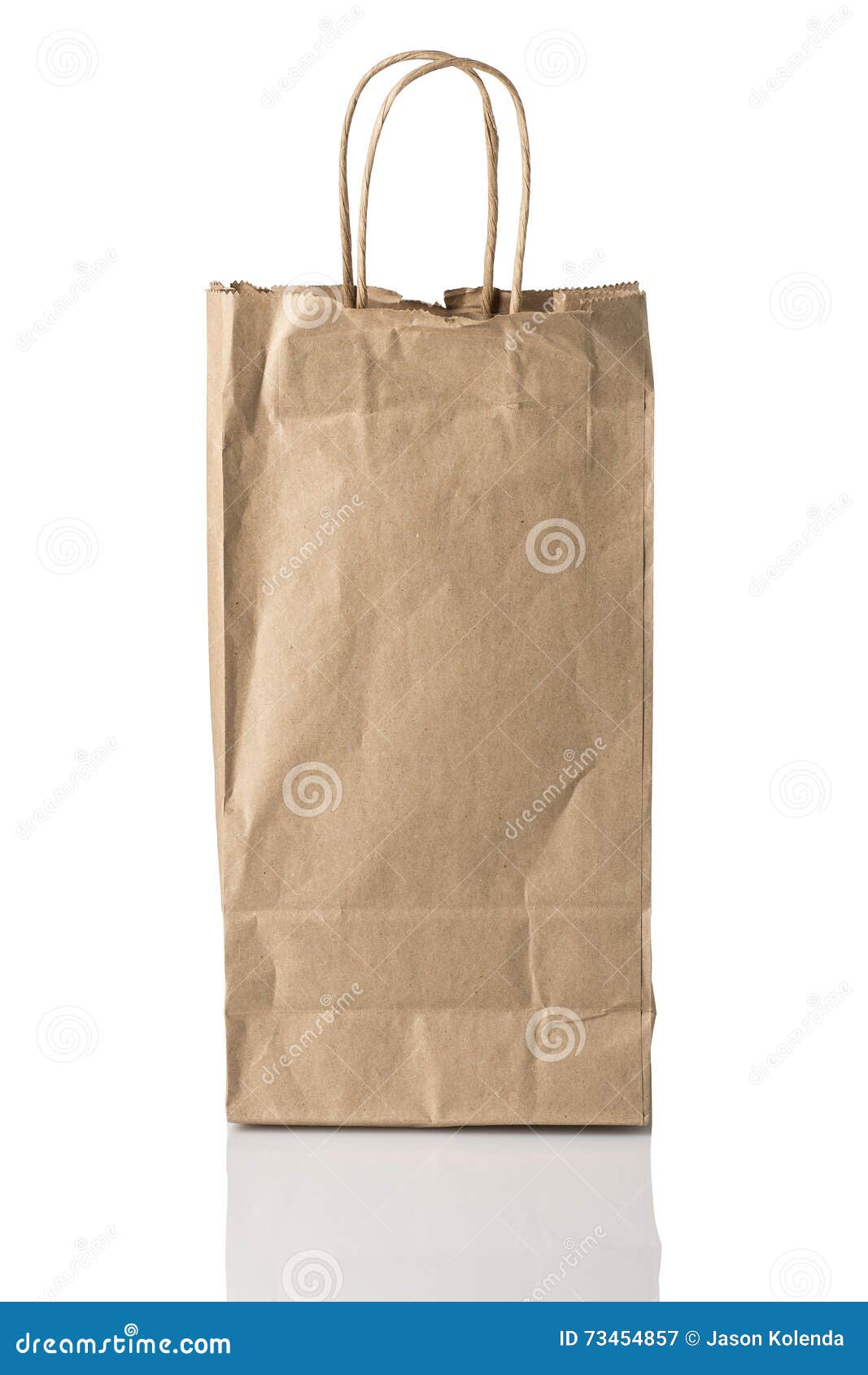 Brown Paper Bag Facing Forward Stock Image - Image of brown, forward ...