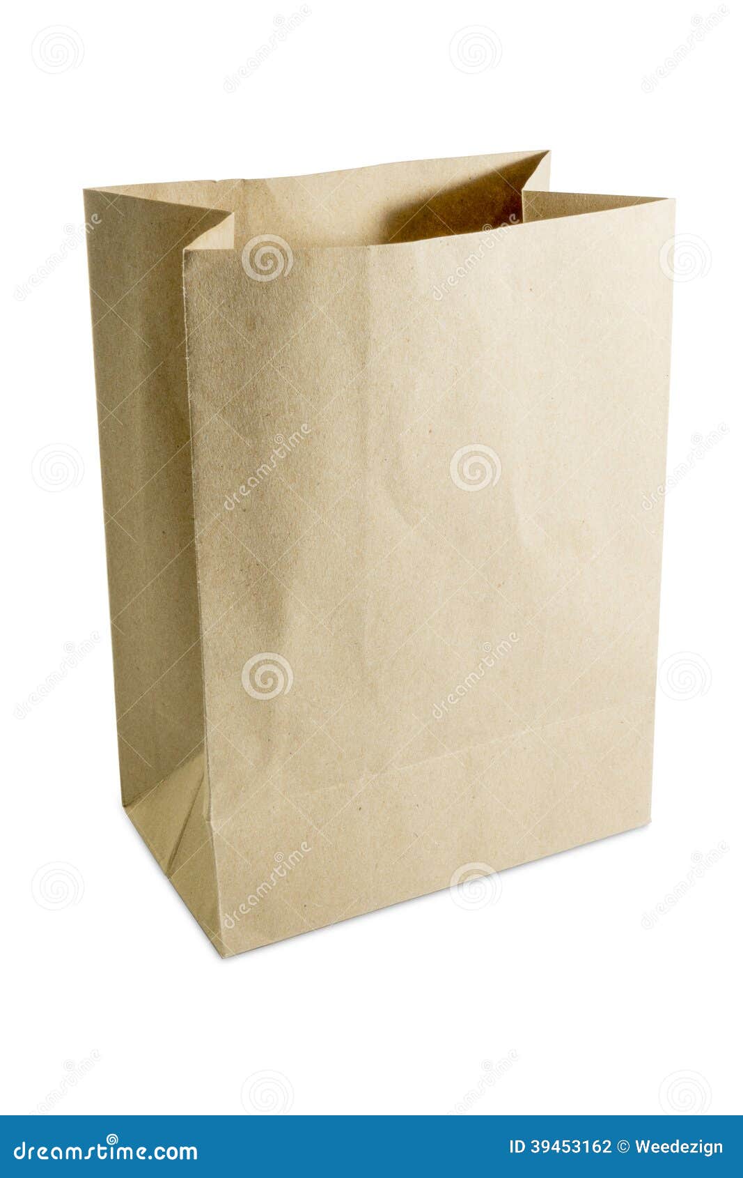 Brown paper bag stock photo. Image of recycled, recycling - 39453162