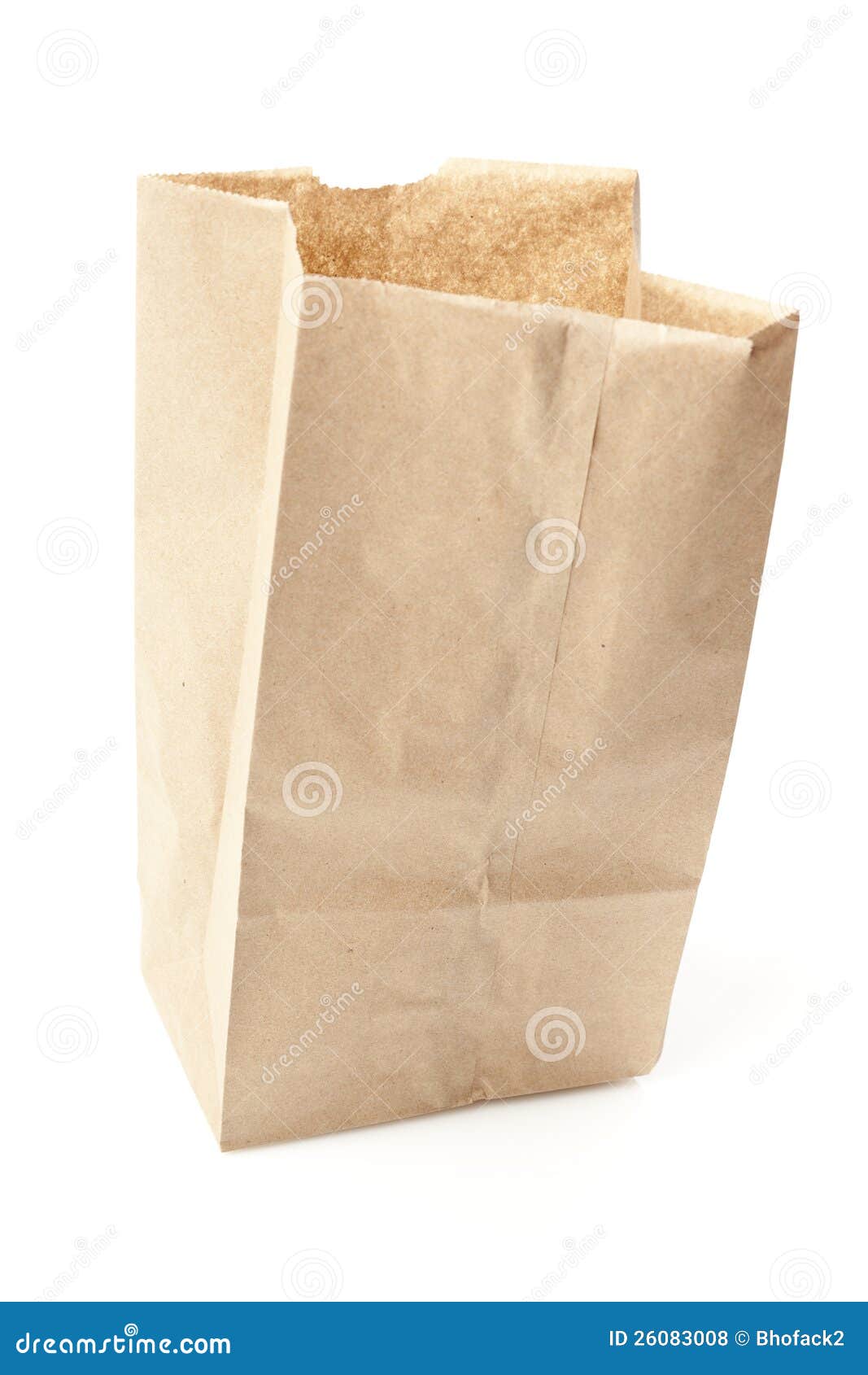Brown Paper Bag Sack Lunch stock photo. Image of school - 26083008