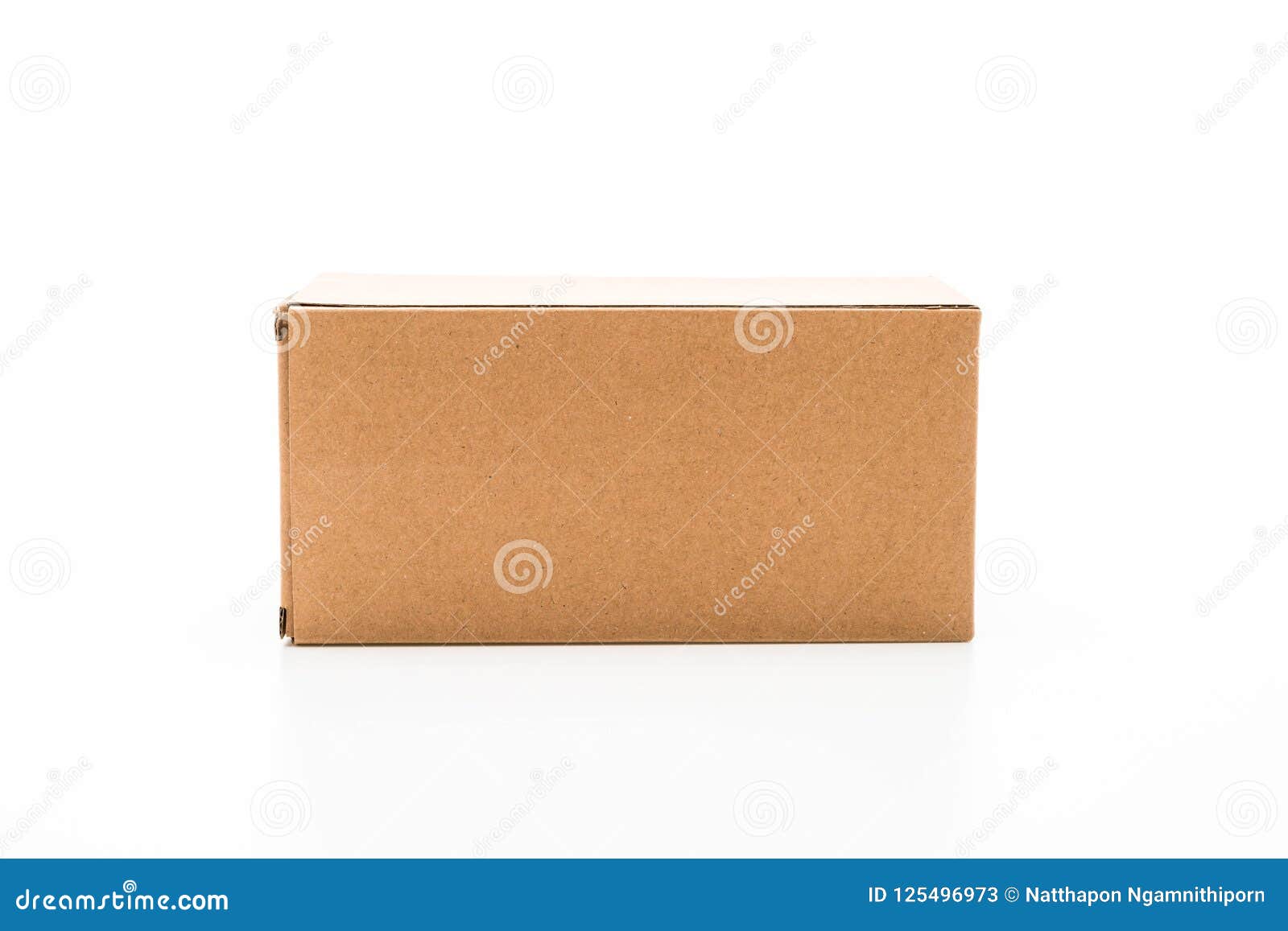 Brown paper box stock image. Image of post, cardboard - 125496973