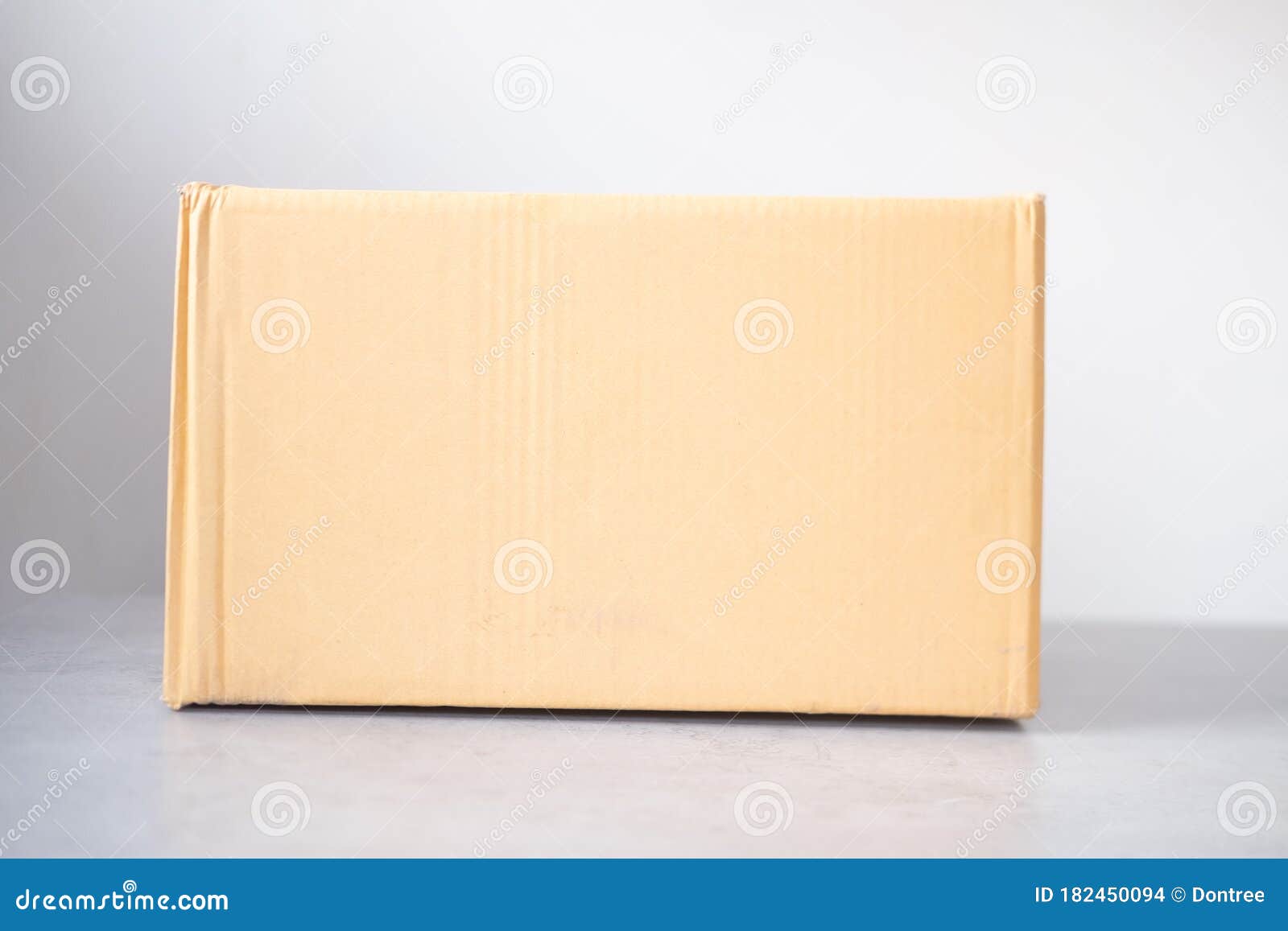 Brown paper box stock photo. Image of design, brown - 182450094