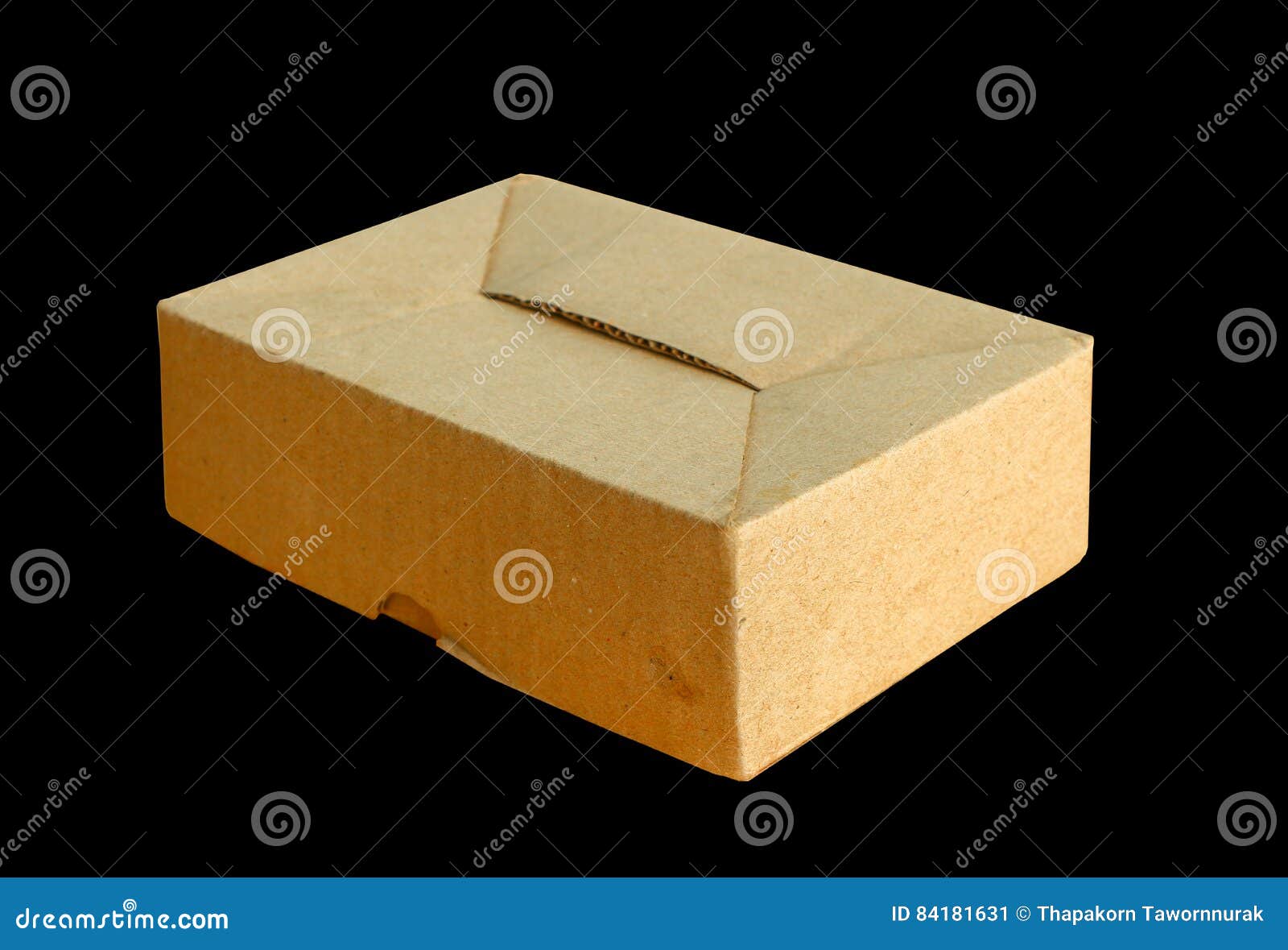 Brown paper box stock image. Image of holiday, packaging - 84181631