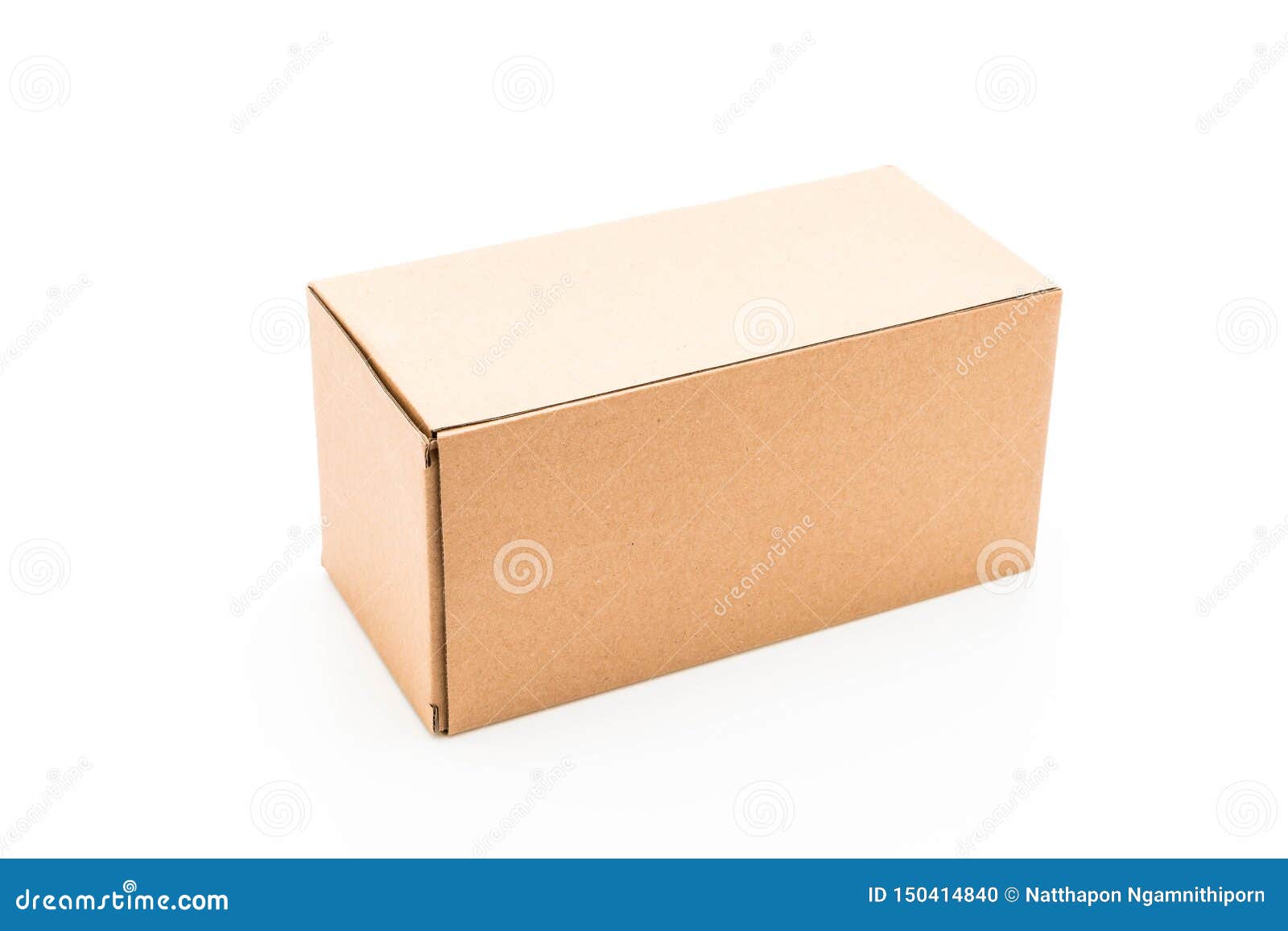 Brown paper box stock photo. Image of gift, deliver - 150414840