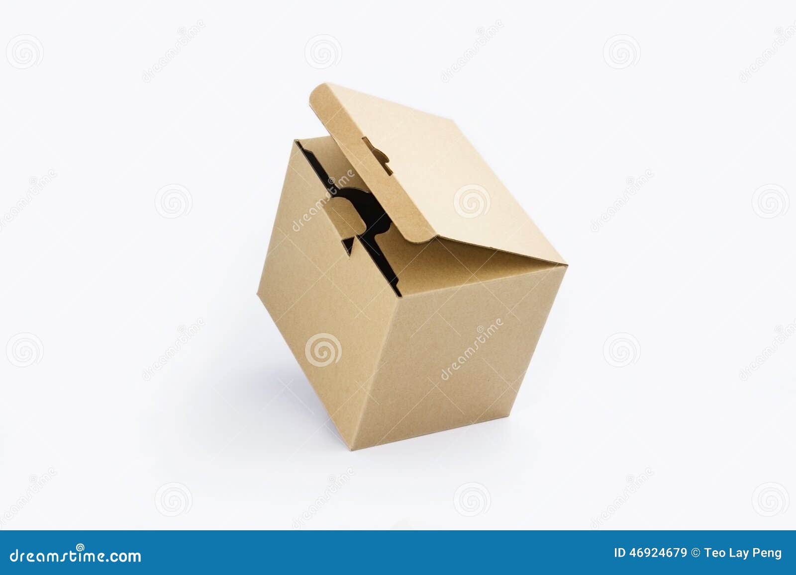 Brown paper box stock image. Image of board, kraft, crate - 46924679