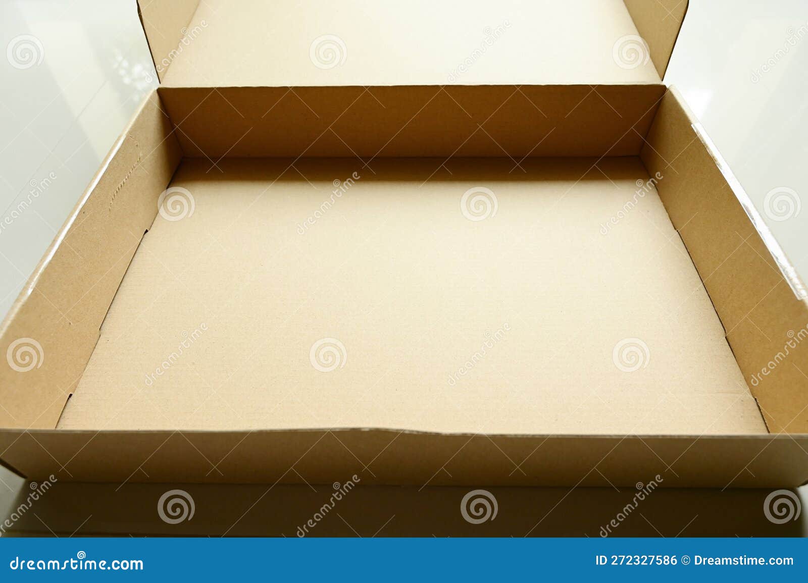 Open Brown Paper Box Packaging for Design Stock Photo - Image of brand ...