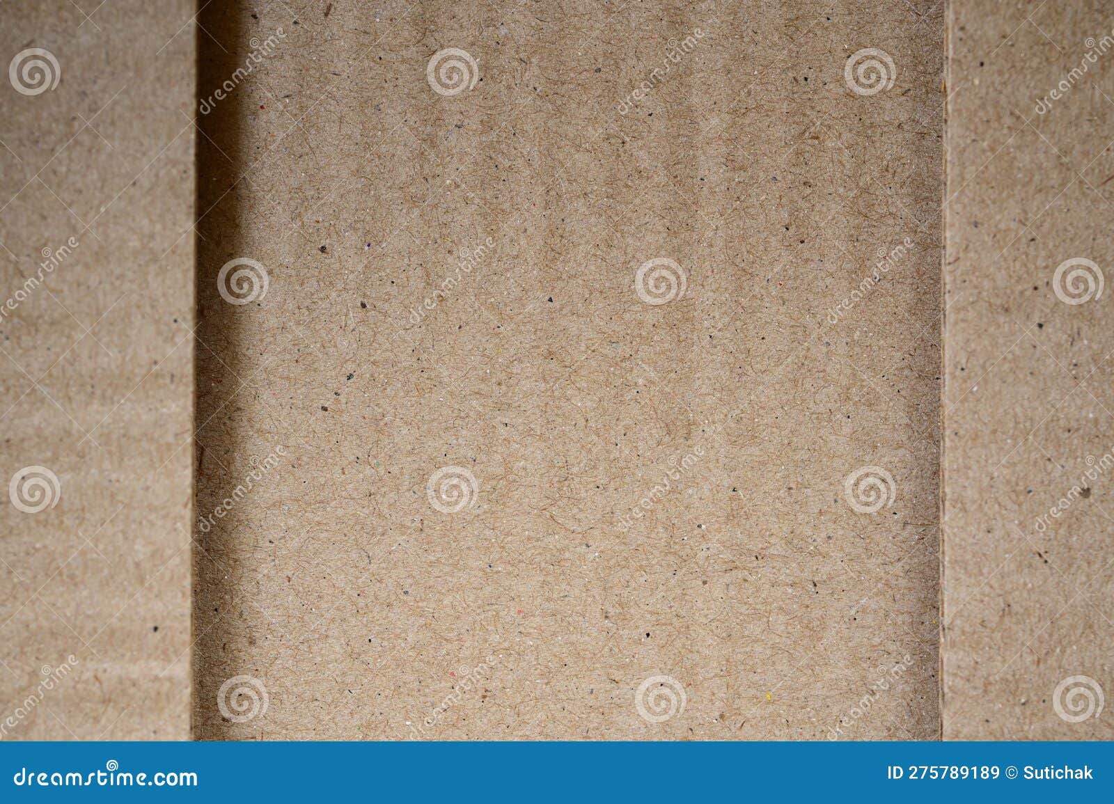 Close Up Blank Brown Paper Box Packaging for Design Stock Image - Image ...