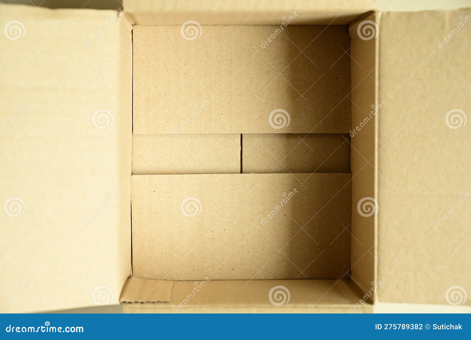 Close Up Brown Paper Box Packaging for Design Stock Photo - Image of ...