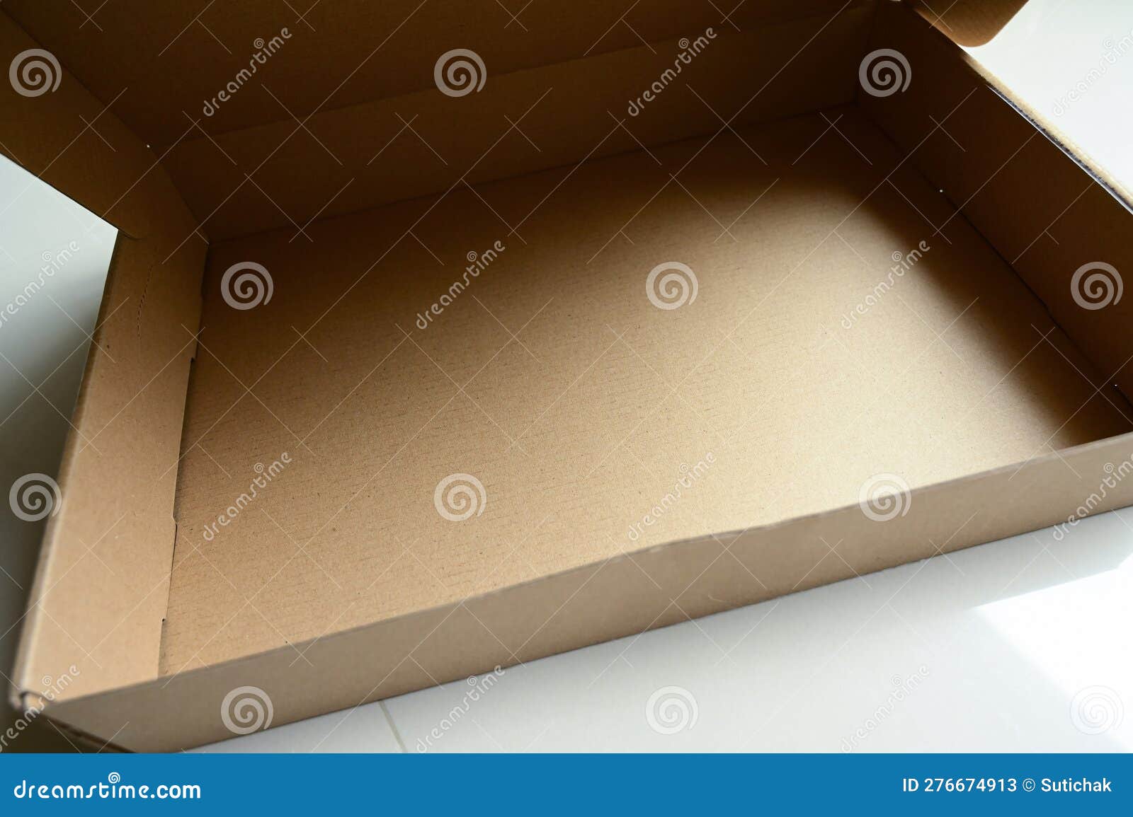 Close Up Blank Brown Paper Box Packaging for Design Stock Image - Image ...