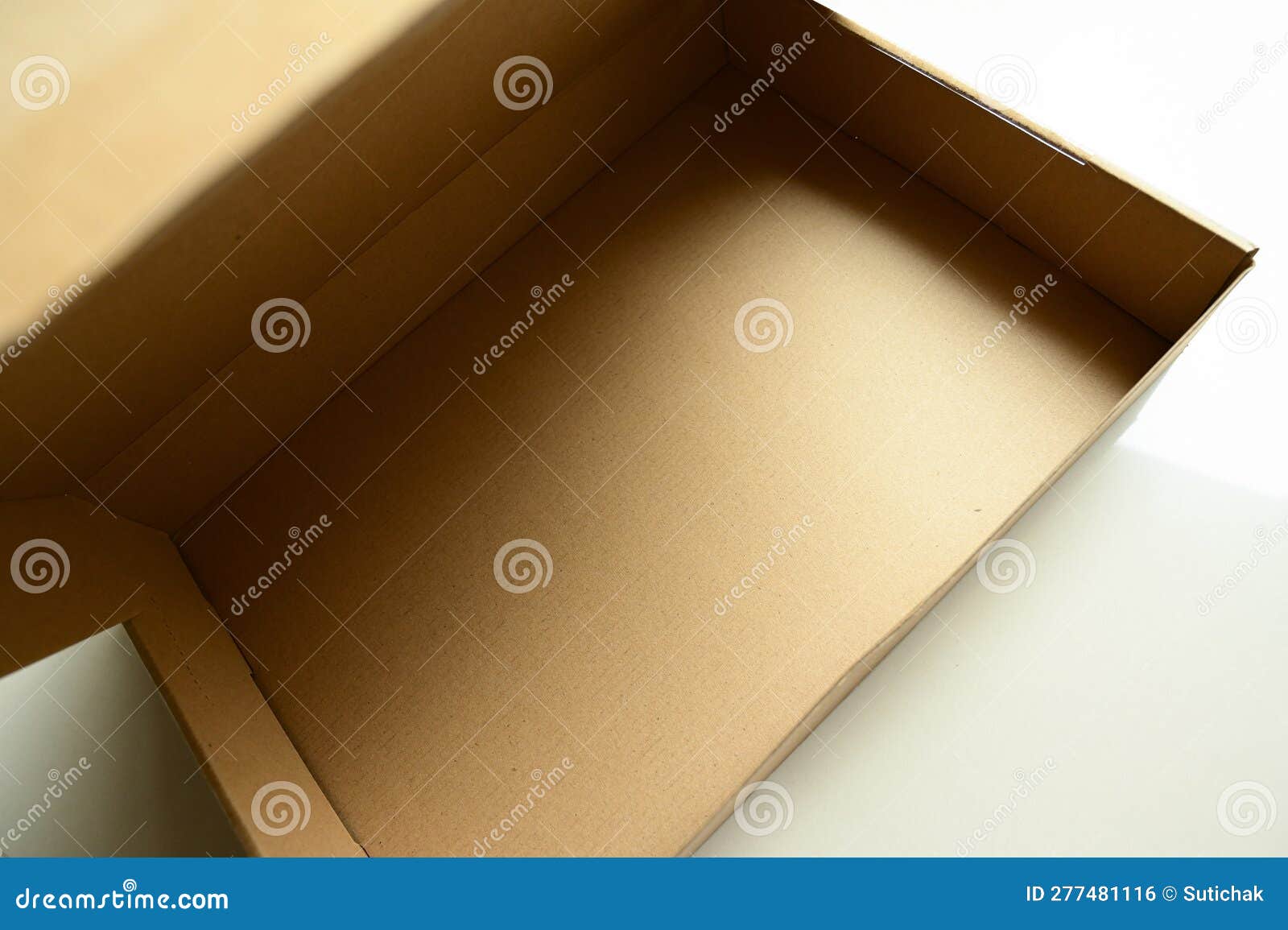 Close Up Brown Paper Box Packaging for Design Stock Photo - Image of ...