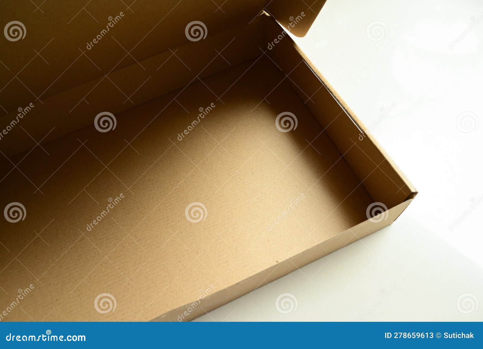 Close Up Brown Paper Box Packaging for Design Stock Image - Image of ...