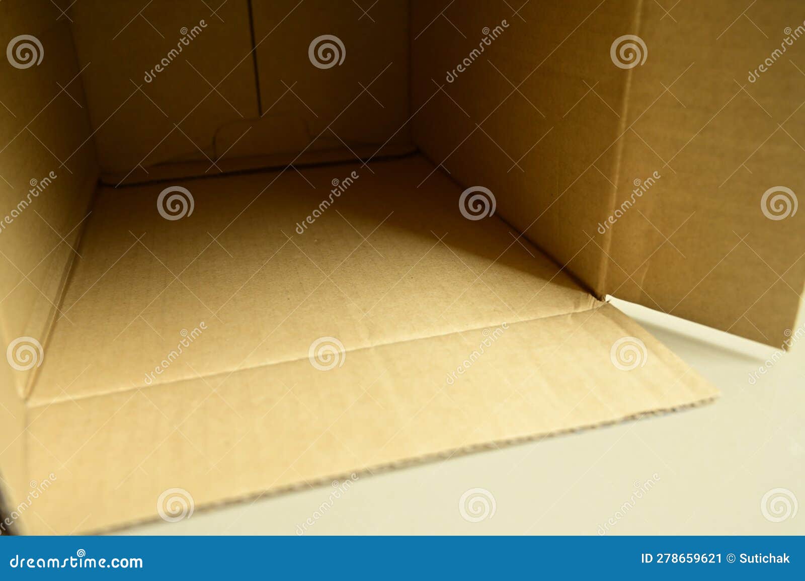 Close Up Brown Paper Box Packaging for Design Stock Image - Image of ...