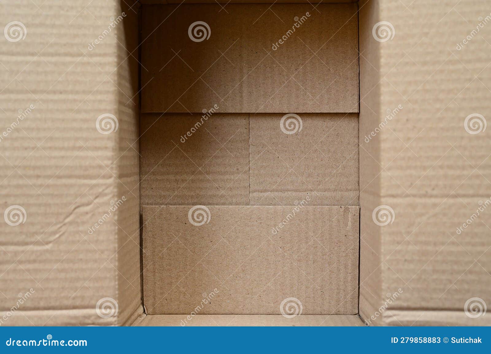 Close Up Brown Paper Box Packaging for Design Stock Image - Image of ...