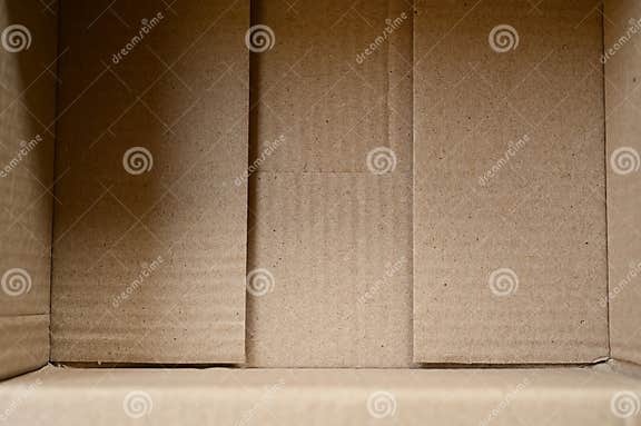 Close Up Brown Paper Box Packaging for Design Stock Image - Image of ...
