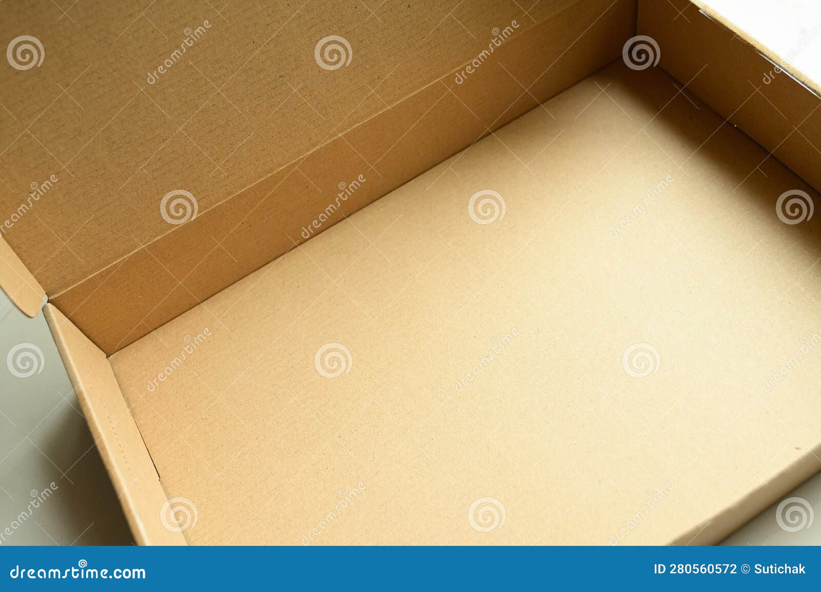 Close Up Brown Paper Box Packaging for Design Stock Photo - Image of ...