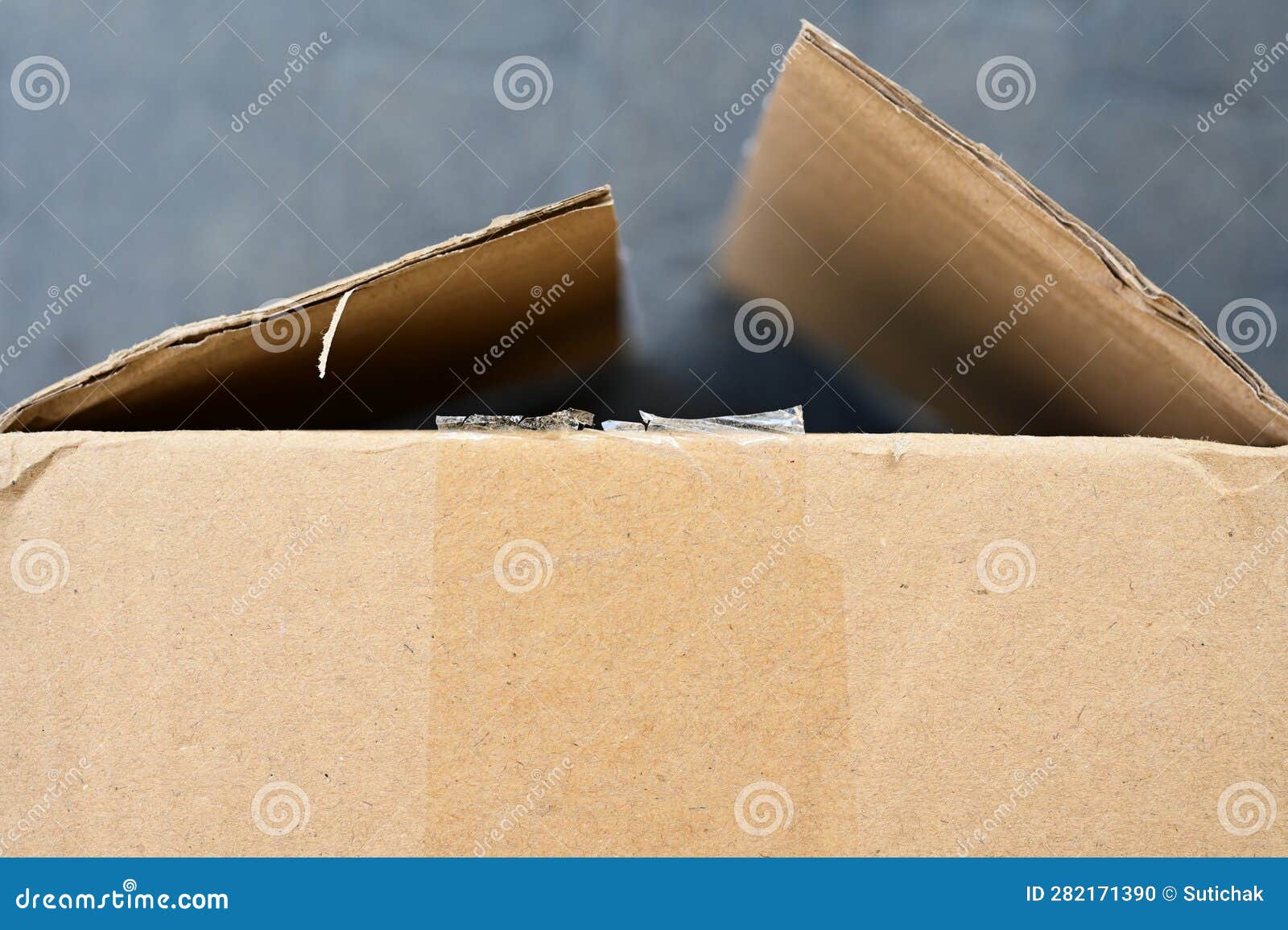 Close Up Brown Paper Box Packaging for Design Stock Photo - Image of ...