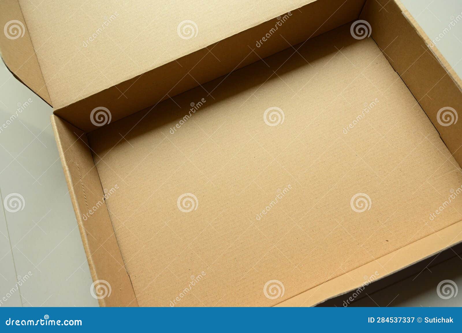 Close Up Brown Paper Box Packaging for Design Stock Image - Image of ...