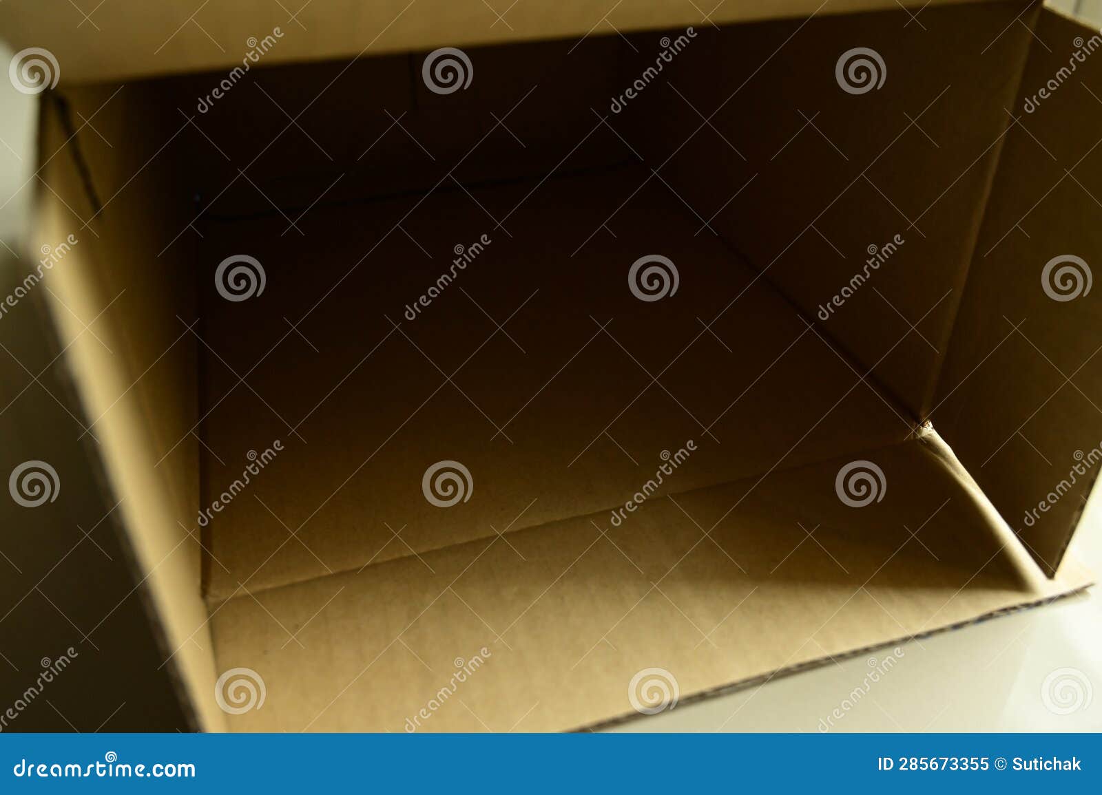 Close Up Brown Paper Box Packaging for Design Stock Image - Image of ...