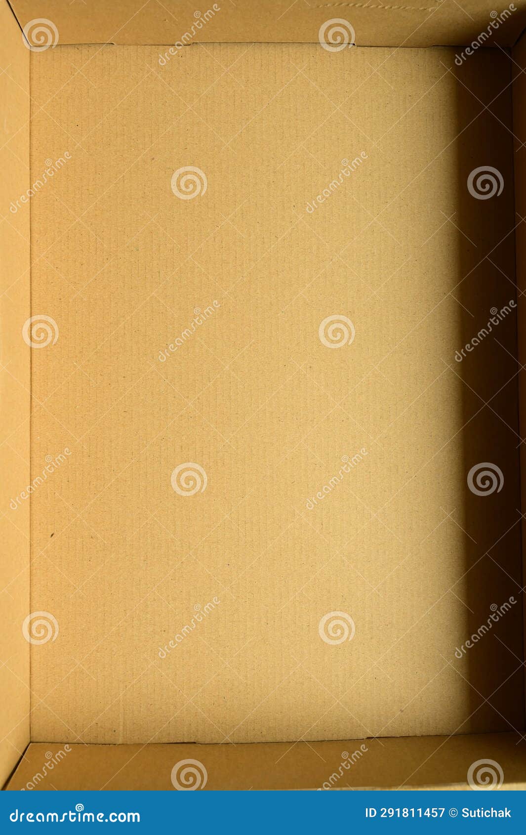 Blank Brown Paper Box Packaging for Design Stock Image - Image of order ...