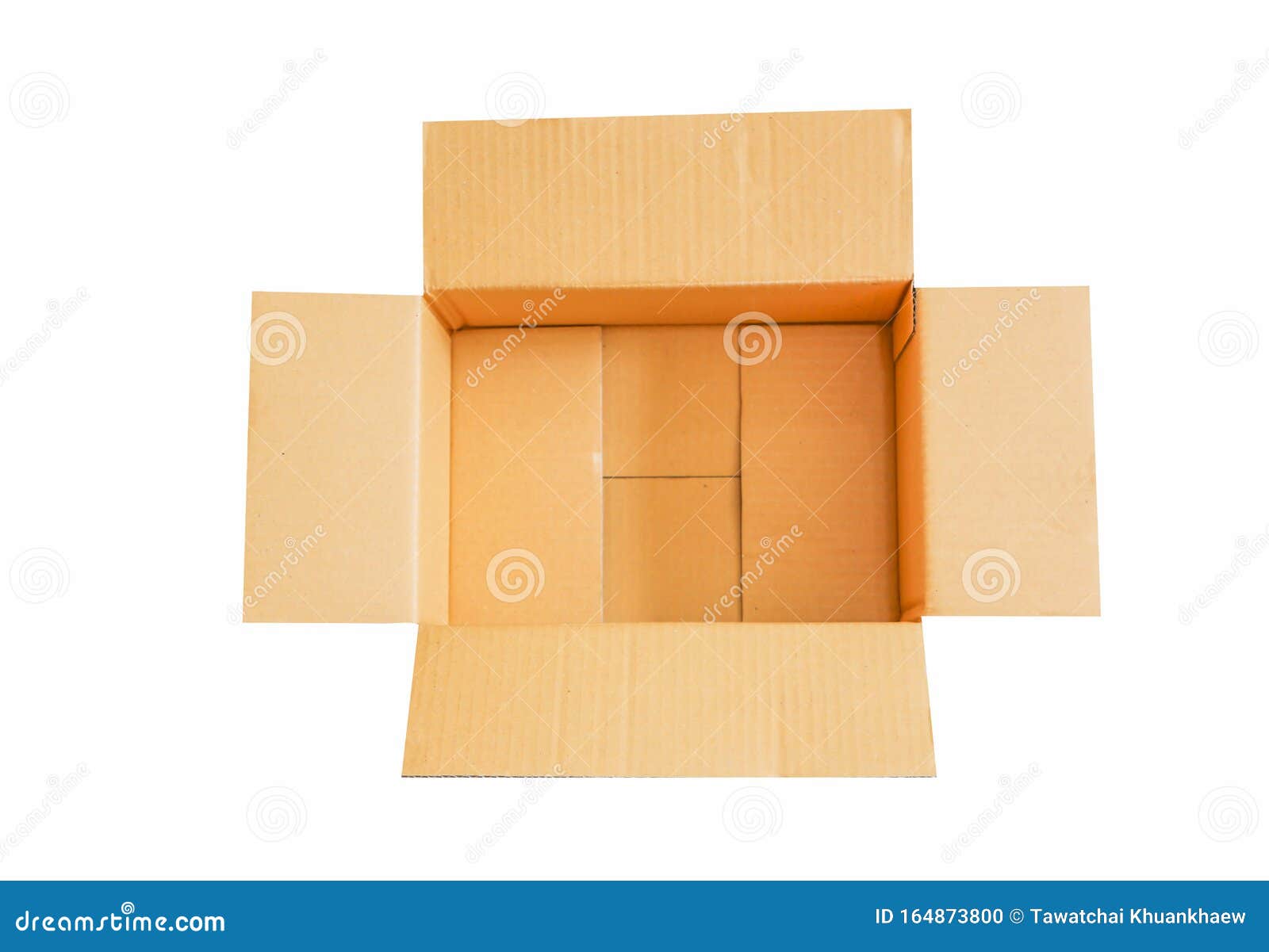 Brown Paper Crate Box on a Isolated White Background Stock Photo ...