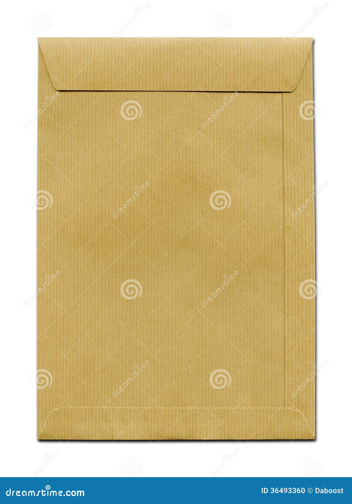 Brown paper envelope stock photo. Image of isolated, document - 36493360