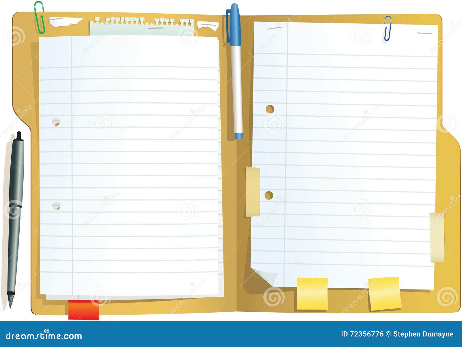 Paper Files Clip Art