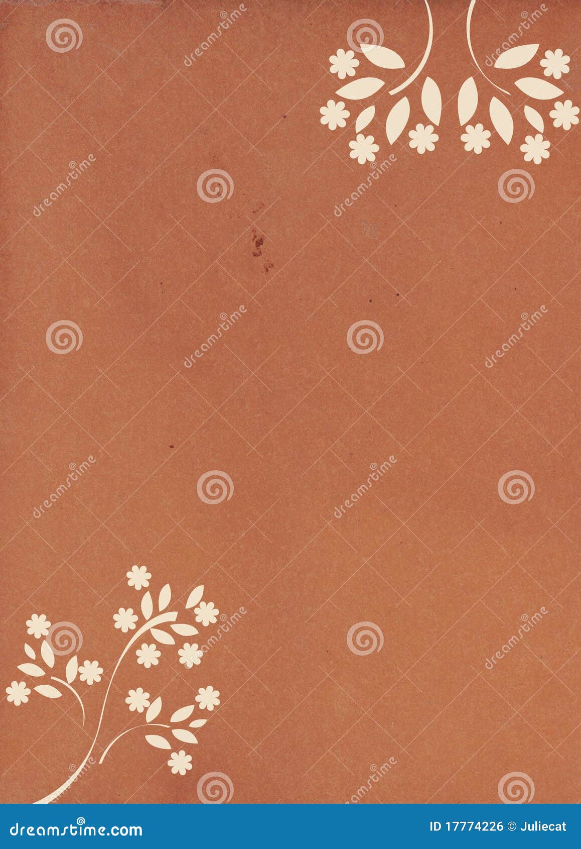 Brown Paper Floral Patterns Stock Illustration - Illustration of style ...