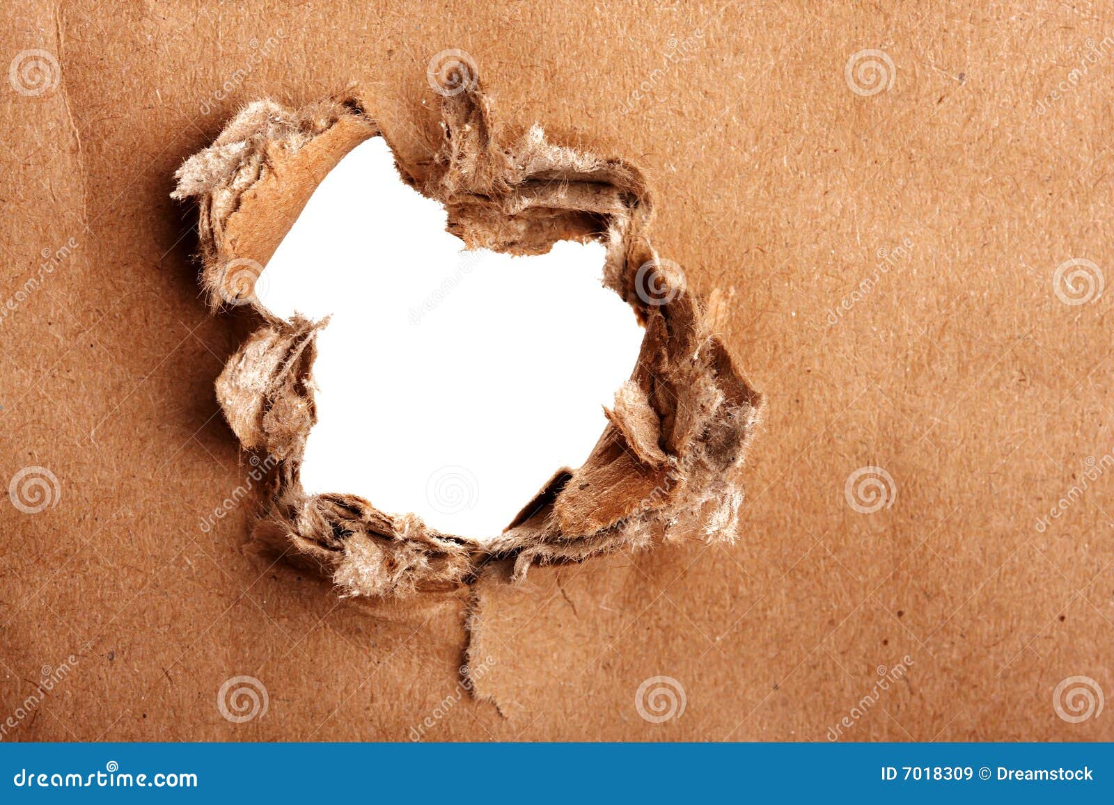 Brown paper with hole stock image. Image of brown, commercial - 7018309