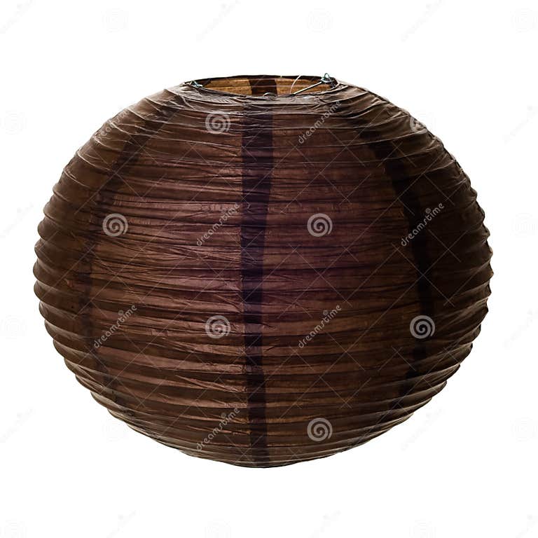 Brown Paper Lantern stock photo. Image of lime, color - 94486704