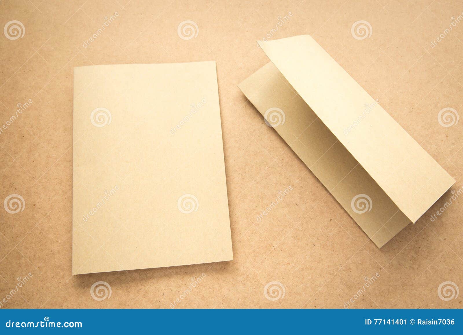 Brown Paper Note on Business Wood Desk. Stock Image - Image of post ...