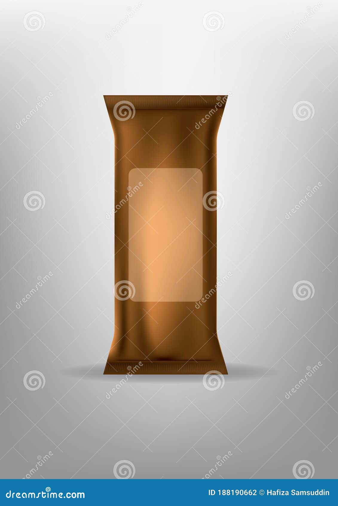 Brown Paper Pack. Vector Illustration Decorative Design Stock Vector ...