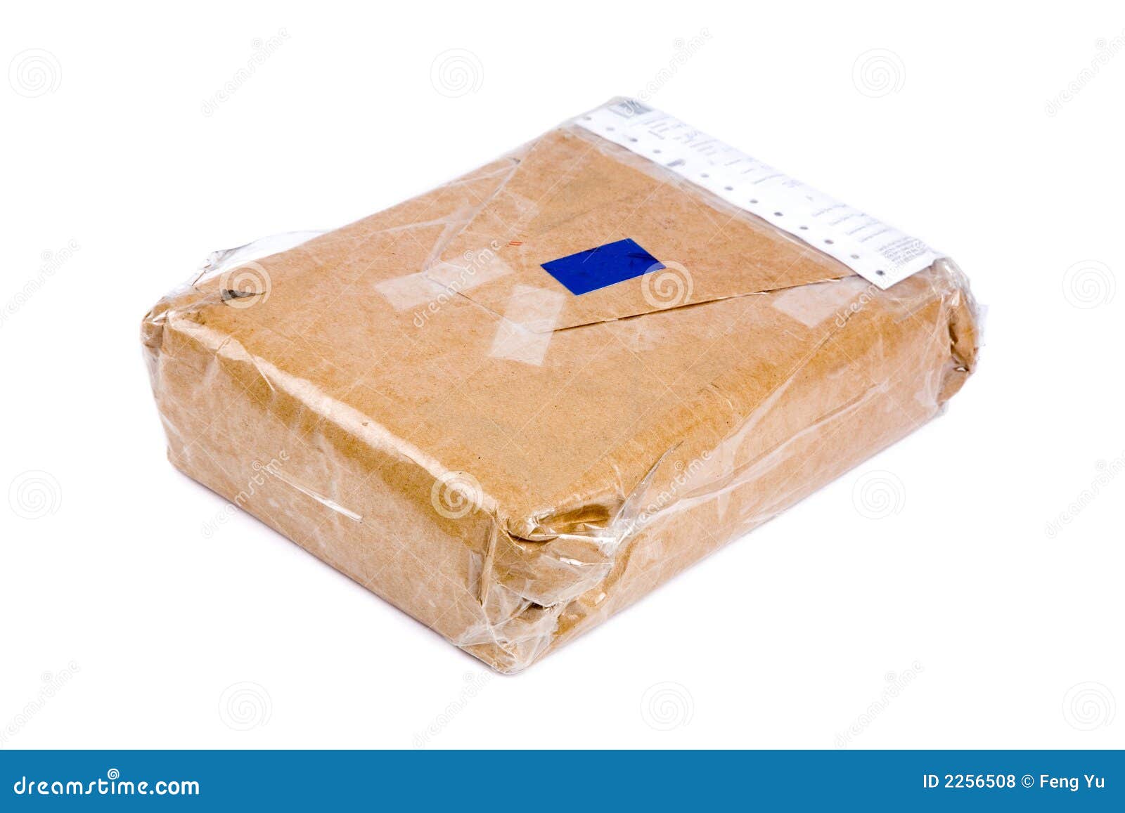 Brown paper package stock photo. Image of package, label - 2256508