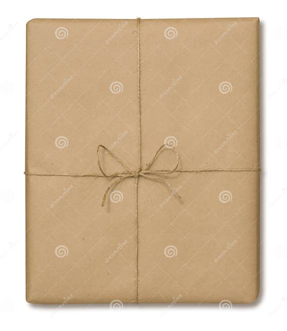 Brown Paper Package stock image. Image of twine, wrapped - 9421341
