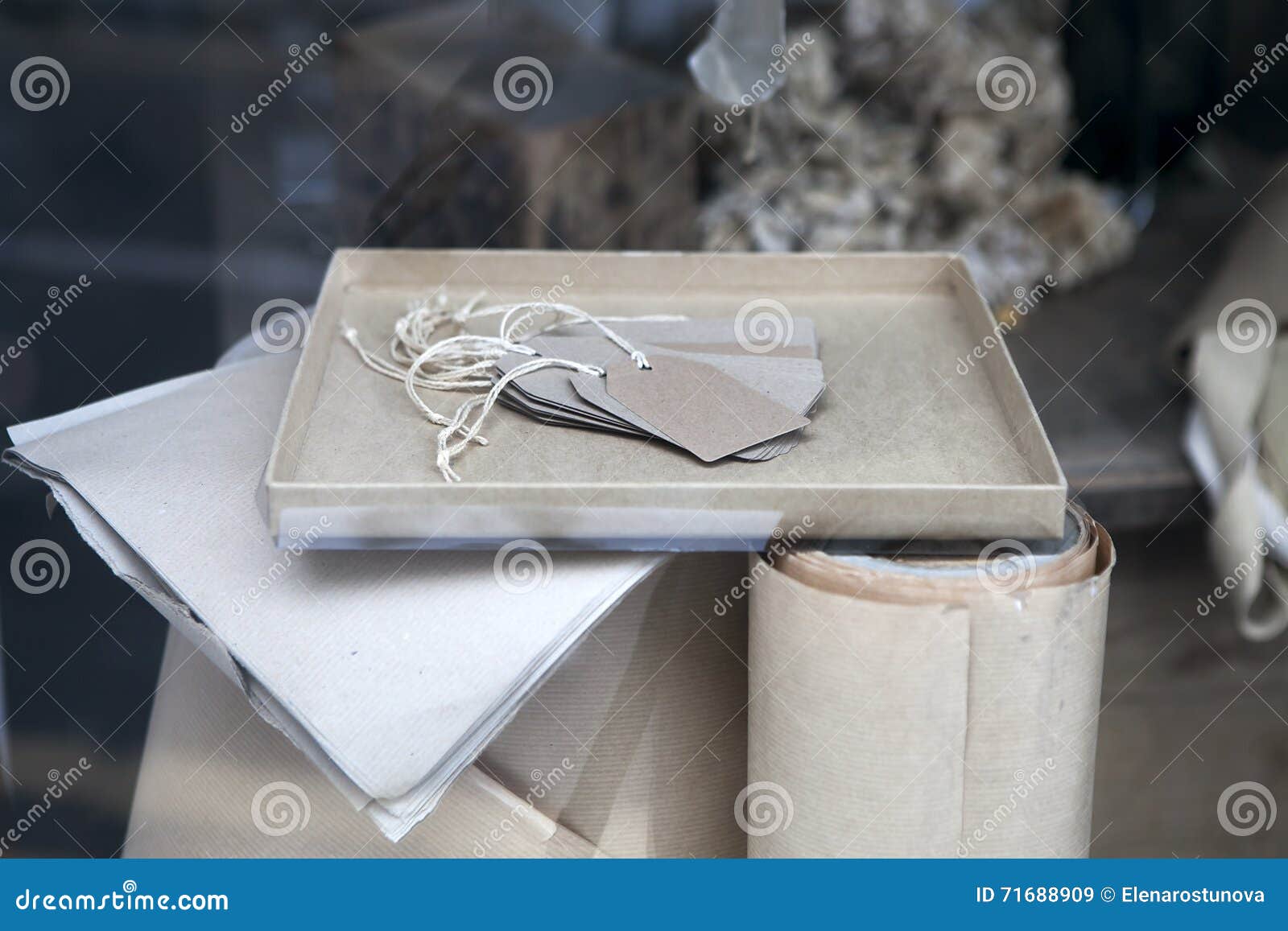 Brown paper parcel stock image. Image of rouleau, package - 71688909