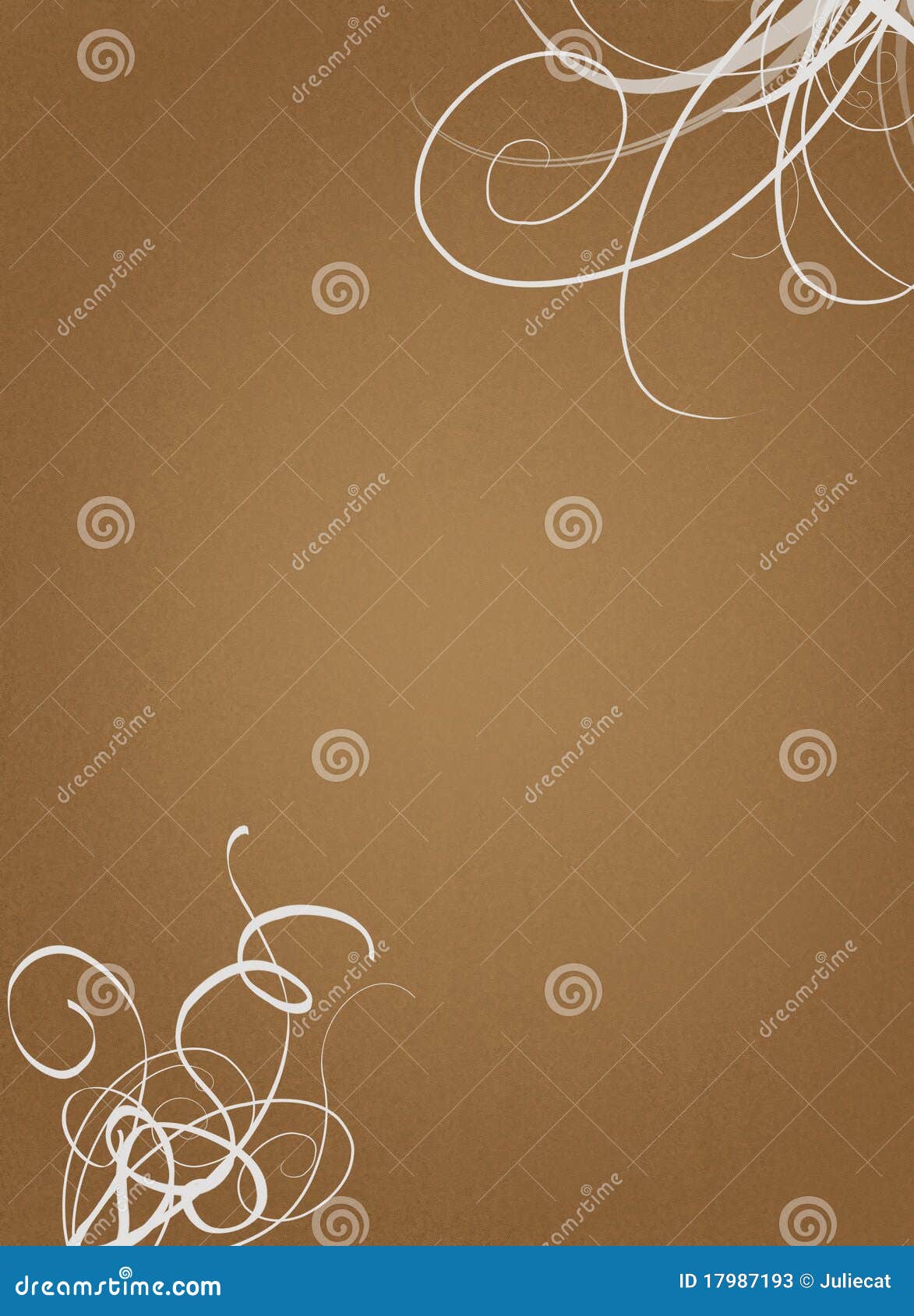 Brown Paper Parchment White Swirls Stock Illustration - Illustration of ...