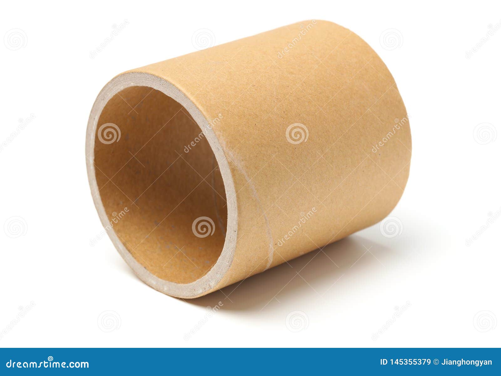 Brown paper roll stock image. Image of toilet, finished - 145355379