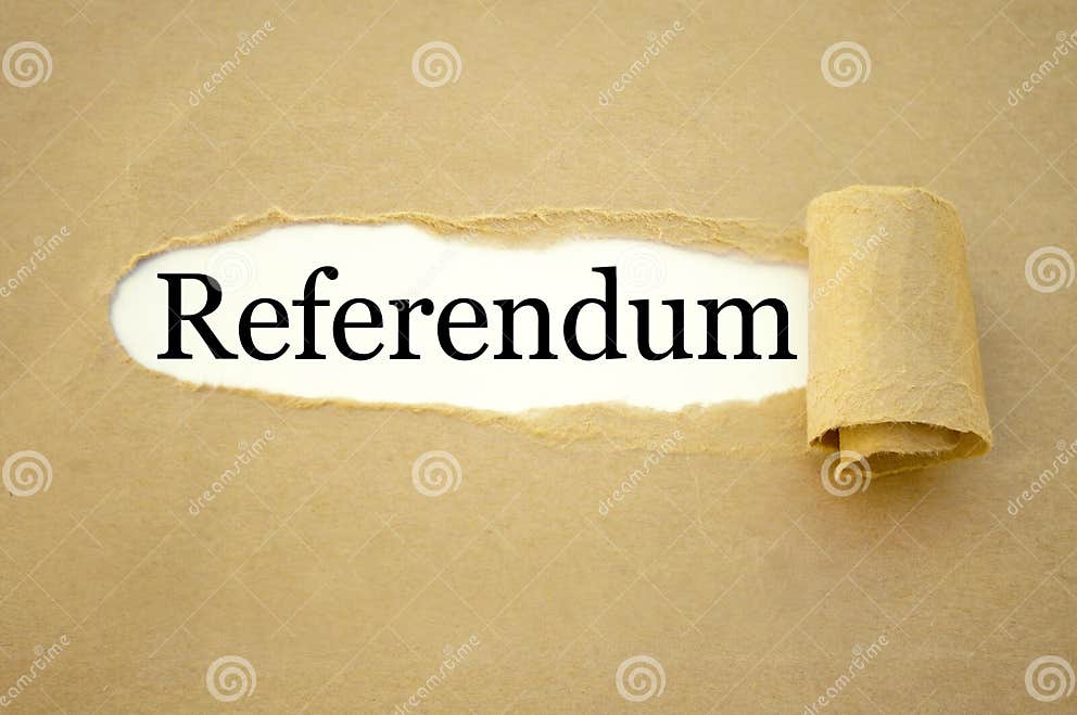 Paper work with referendum stock photo. Image of campaign - 134219242